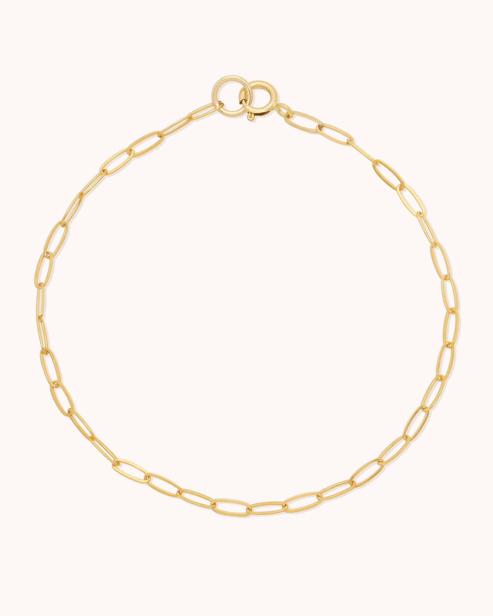 Flat Drawn Cable Chain Anklet