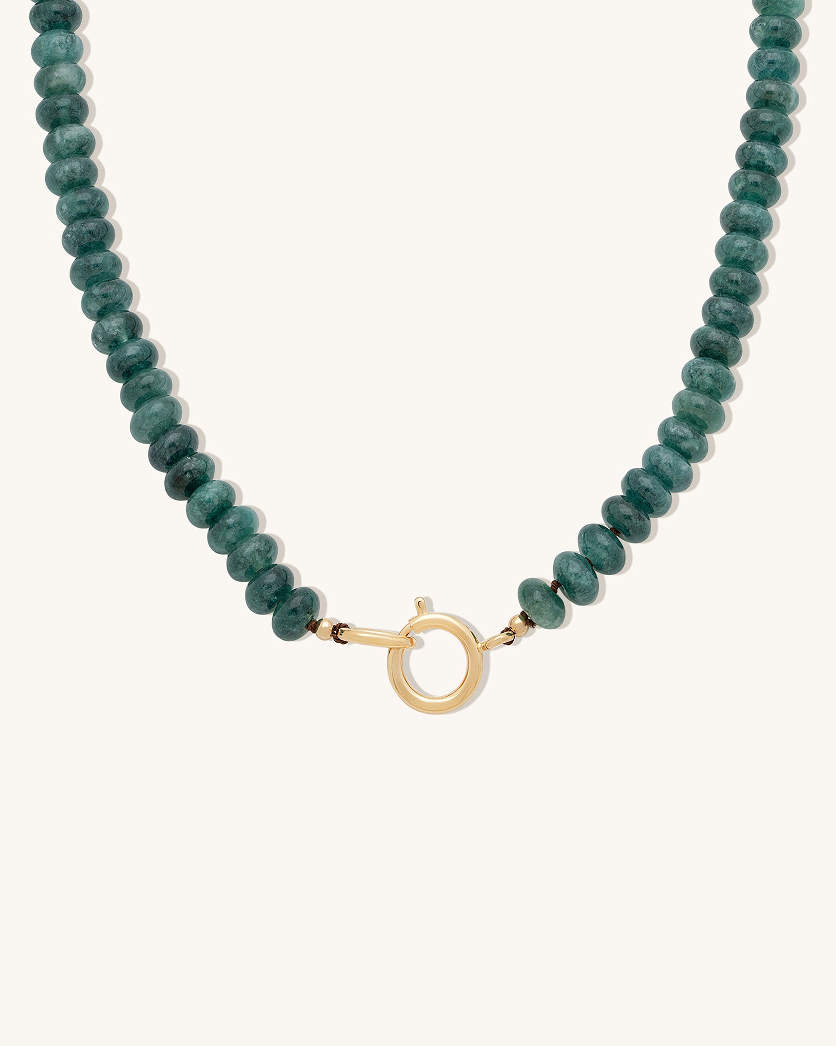 Moss Quartz Gemstone Necklace