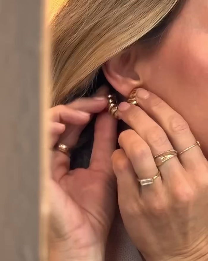 Heart of Gold Hoops