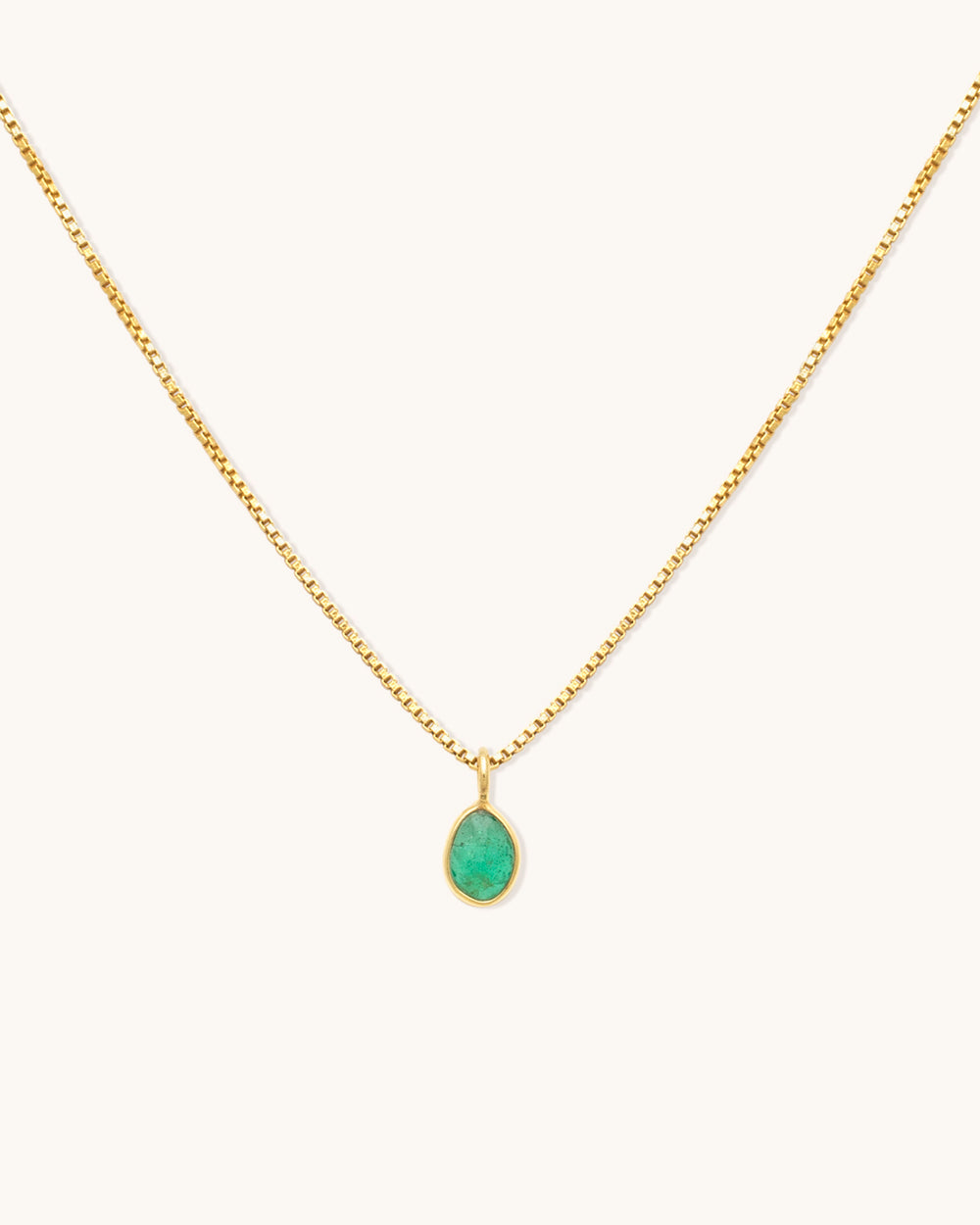 Sofia Slice Emerald Necklace