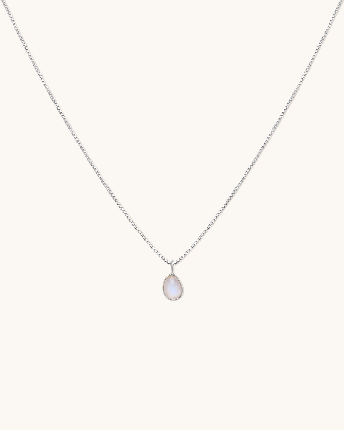 Sofia Slice Moonstone Necklace