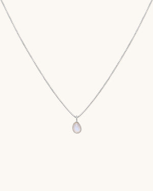 Sofia Slice Moonstone Necklace