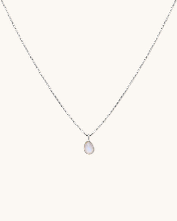 Sofia Slice Moonstone Necklace