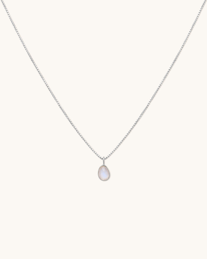 Sofia Slice Moonstone Necklace