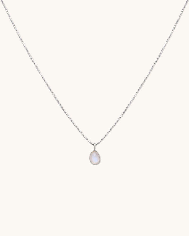 Sofia Slice Moonstone Necklace