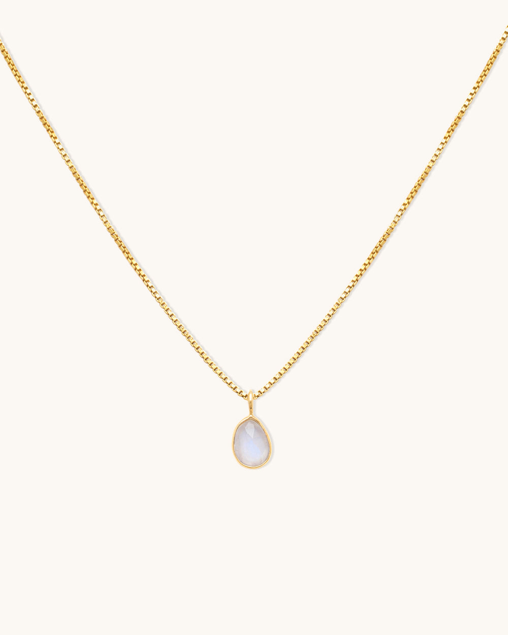 Sofia Slice Moonstone Necklace