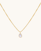 Sofia Slice Moonstone Necklace