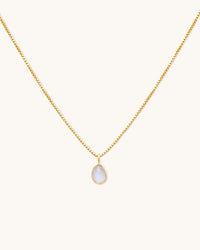 Sofia Slice Moonstone Necklace